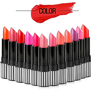 Witch's Pouch Moisturizing Lipstick, S18 Mandarin Red - Long Lasting, Cream Finish Lip Color for Women