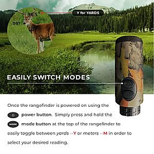 My Golfing Store Trail Scope Hunting Range Finder 800 Yards, 6X Magnification, Waterproof Archery/Sport Rangefinder, Multi-Functional Rangefinder with Slope for Hunting, Shooting and Golfing