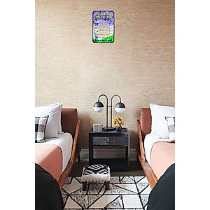 Daily Morning Routine Reward Chart For Kids And Autism - Tin Learning Calendar For Kids, Teaching Tool Vintage Wall Decor For Bedroom College Apartment Bar Club 8x12 Inch