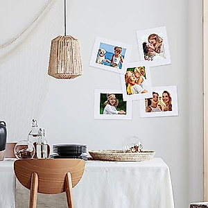 Thyle 20 Pieces 16 x 20 Inches White Picture Mats Show Kit for 11 x 14 Inches Photo White Picture Mats Board Core Bevel Cut Acid Free Mats with 20 Pieces Backing Board Art Mat