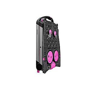 CLAX® The Original | Made in Germany | Multi Use Functional Collapsible Carts | Mobile Folding Trolley | Storage Cart Wagon | Shopping Cart with 2 Storage Crates (Pink)