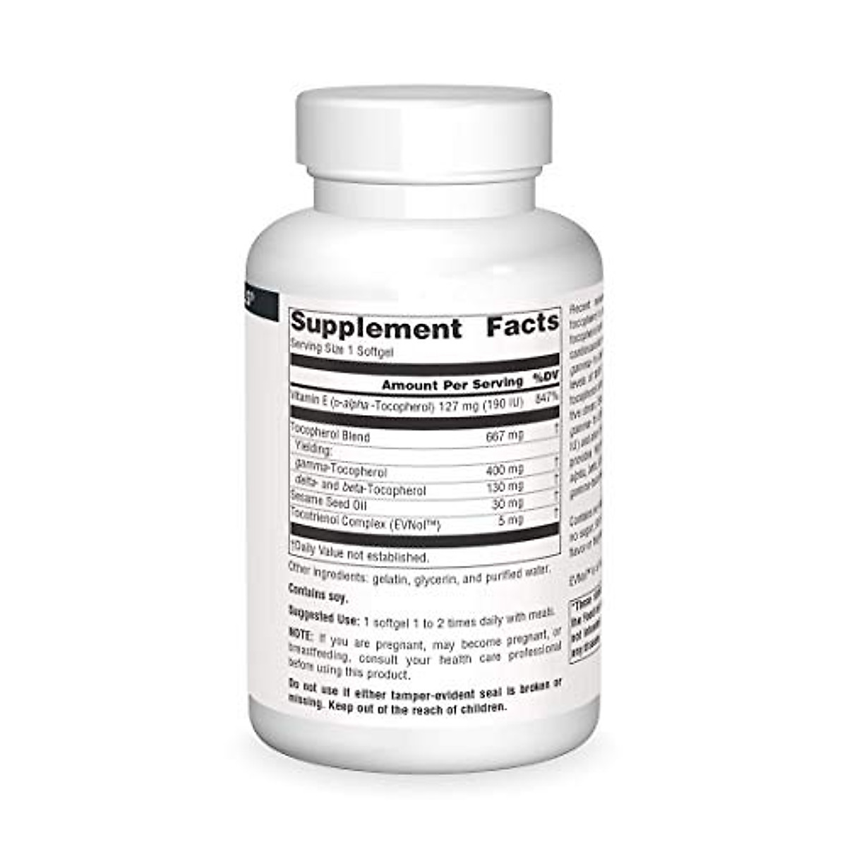 Source Naturals Gamma E Complex 400 mg - 120 Softgels
