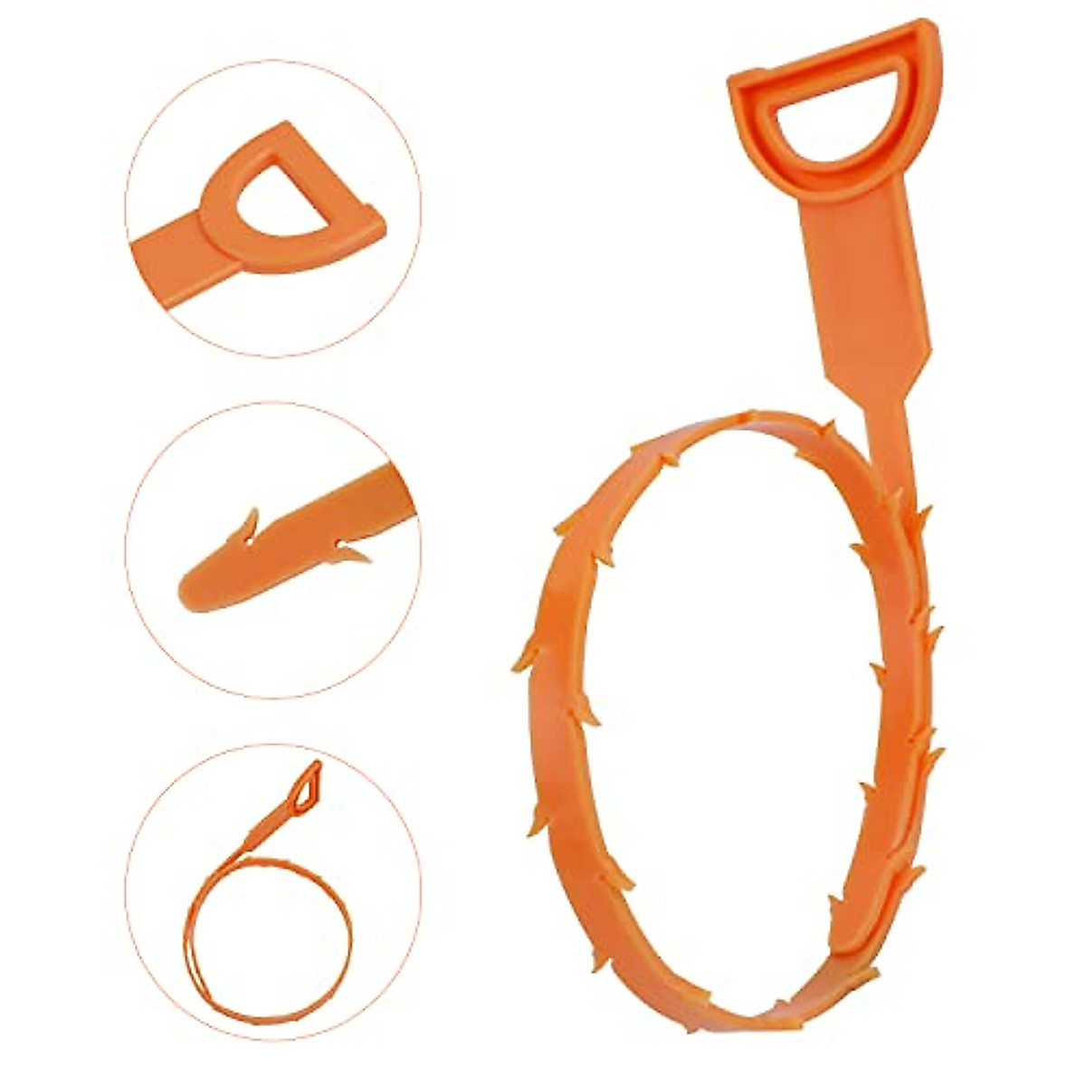 Amazon Basics Drain Clog Remover Tool, 6 Pack
