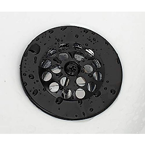 Artiwell Trip Lever Tub Trim Kit Set With Trip Lever Overflow Face Plate, Trip Lever Bathtub Drain with Strainer, Overflow and Matching Screws (MATT BLACK)