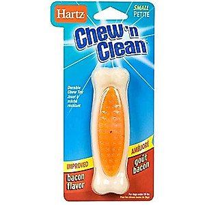 Hartz Chew'n Clean Tuff Bone Bacon Flavored Small Dog Toy (Pack of 2)2