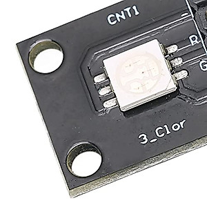 PWM RGB SMD LED Board Module 3 Colour Light ABS Low Power Consumption PWM Modulator DIY Electronic Kit PCB 5V KY 009
