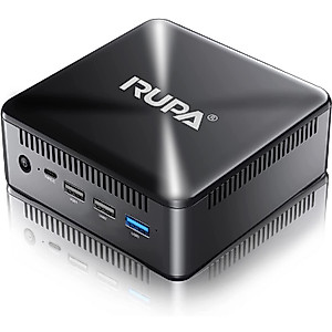 Mini Computer 8GB RAM 64GB ROM 8K Android TV Box RK3588 Chipset Support WiFi6 1000M Ethernet 6Tops NPU VESA for Office/Study/Home/Business Mini Desktop Computer Black