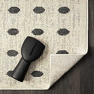 LUXE WEAVERS Modern Geometric Dots Cream 2x3 Area Rug