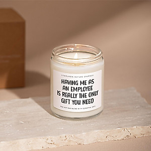 Boss Gifts for Women, Men, Gifts for Boss- 9oz Aromatherapy Lavender Scented Soy Wax Candle- Cool Gifts for Bosses, Boss Lady Gifts for Women, Best Boss Gifts, Boss Birthday Gifts, Boss Christmas Gift