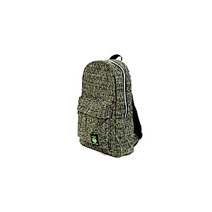 DIME BAGS Study Buddy | Hemp Backpack | 15-inch Padded Laptop Compartment (Timber)