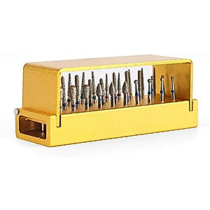 High Speed Diamond Bur Set with Aluminium Alloy Shelf