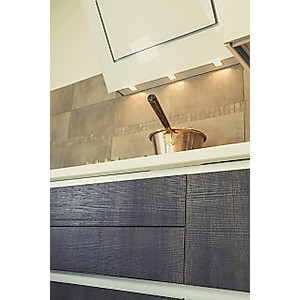 CREARTISTIC Made in Italy - Red Copper Pot For Polenta – 10.6 Inch - 4.8 Qt – For 6 People – Long Wood Handle – Pure Copper Pan – Italian CookWare – Hammered Copper – Copper chef – Copper Pots