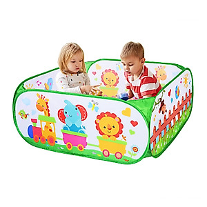 BEESTECH Toddler Ball Pit, Large Pop Up Animal Ball Pits, Play Tent for Babies Toddlers Boy Girls 1, 2, 3 Years Old, Indoor Outdoor Play(Balls Not Included)