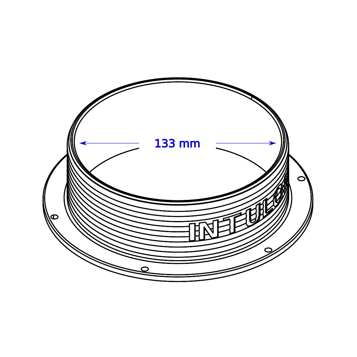 5-inch Tube Portable AC Air Conditioner Exhaust Hose Flange Wall Mount INDOOR - Clockwise thread 5CWMOUNT