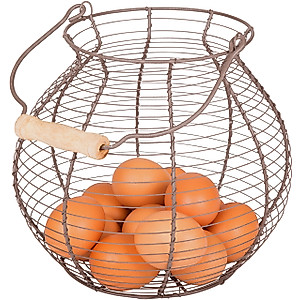 Wire Egg Basket - Vintage Style - By Trademark Innovations