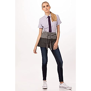 Chef Works Unisex Manhattan Waitress Apron, Black, One Size