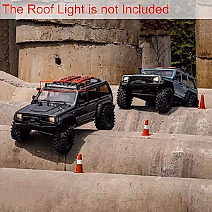 wheelfun CROSSRC 1/8 EMOX2 RC Crawler Off Road Car 4WD Remote Control Off-Road Vehicles Model All Terrain Truck 2Speed Gearbox Motor ESC Servo Remote Control(Meteorite Gray)