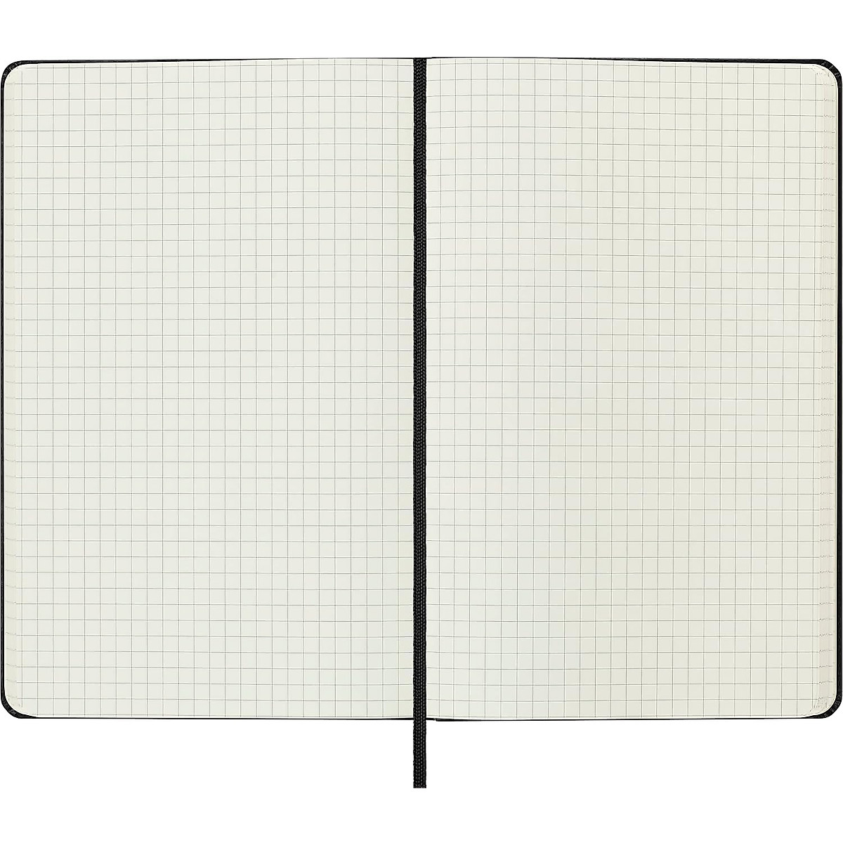 Moleskine Classic Notebook, Hard Cover, Large (5" x 8.25") Squared/Grid, Black, 240 Pages