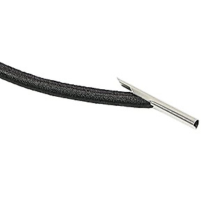 Sunnydaze Universal Replacement Bungee Laces Elastic Repair Kit for Zero Gravity Lounge Chair Recliners 4 Black Strings Fully Laces One Chair