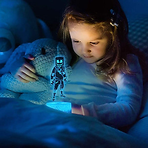 Wronka 5 in 1 Sets 3D Anime Night Light Toys, LED Illusion Lamp, 16 Color Change Bedside Lamp with Remote Control, Xmas Birthday Gift for Kids Child