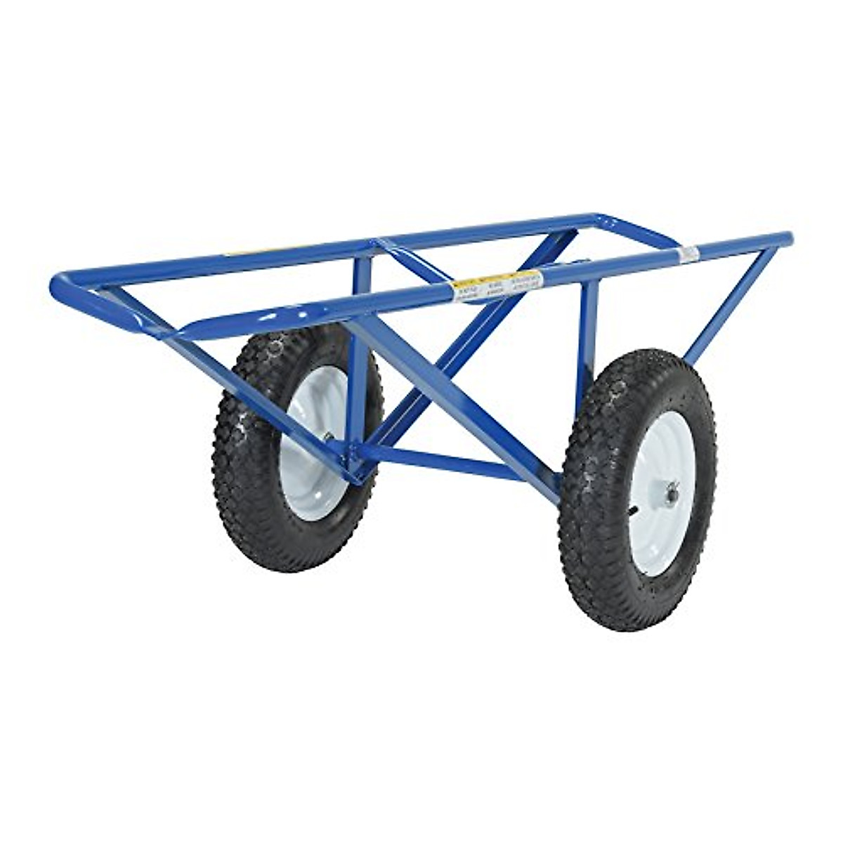 Vestil CARPET-45 Portable Carpet Dolly with Fully Pneumatic Wheels, 500 lbs Capacity, 60" Length x 26" Width x 20" Height, Platform Width (in.) 14-11/16.