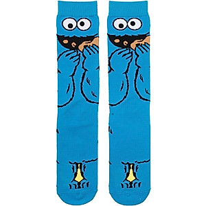 TCB Creations Cookie Lover Cartoon Monster 360-Degree Graphic Print Crew Socks