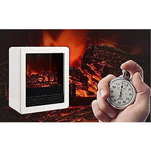 Trnni Electric Fireplace is Used for Portable Heater Electric Fireplace Stove Heater 2000W with Adjustable Thermostat Control & Fire Flame Effect (Color : White)