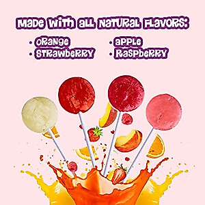 Xyloburst Sugar-Free Xylitol Candy Lollipops Suckers Made With Natural Flavors and Natural Colors, Good For Your Teeth, Dentist Recommended - Made in the USA (25 Count)