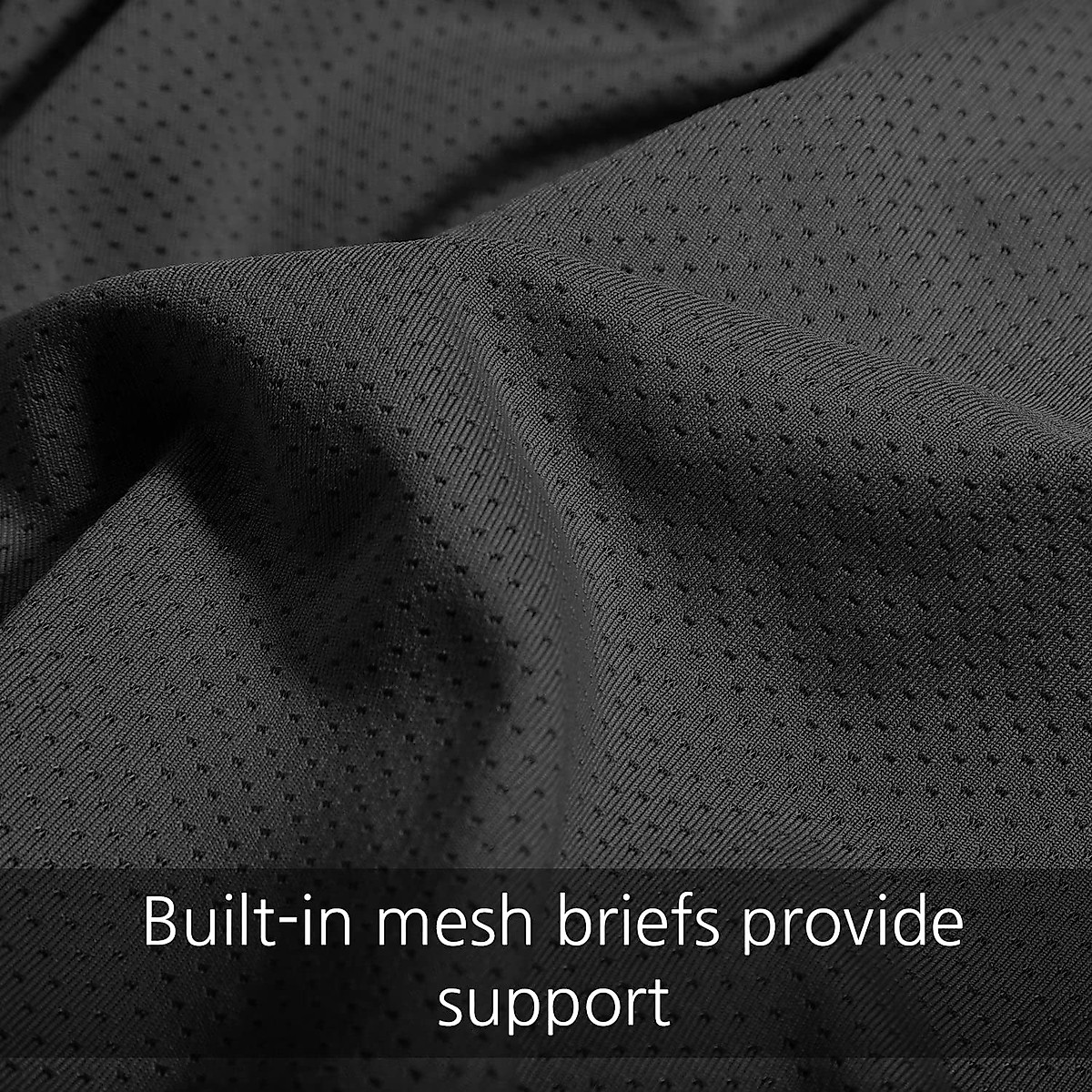 BALEAF Men's 5" Running Athletic Shorts Zipper Pocket for Workout Gym Sports Gray Size M