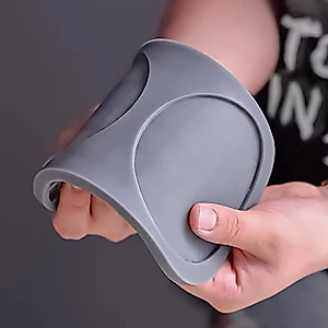 HvOvMvE 2 in 1 Creative Silicone Coaster for Kitchen and Bathroom to Place Soap Dispensers，Tumbler, Toothbrush Holder, Drinks, Cup Mat Protects The Countertop, Non-Slip (Grey)