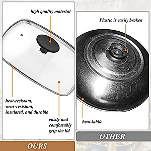 TIESOME 3 Pcs Pot Lid Knob, Universal Replacement Pan Lid Cover Knobs, 5.5cm Large Handle Lid Knob, Kitchen Cookware Knob Handle, Bakelite Circular Handgrip Knobs