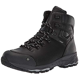 Vasque mens St. Elias Fg Gtx Full-grain Leather Gore-tex Waterproof Hiking Shoe, Jet Black, 7 US