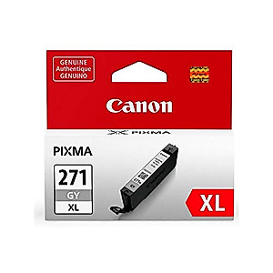 Canon 2 Pack CLI-271 XL Gray Ink Tank for PIXMA MG7720, TS8020, TS9020 Printers - 10.8ml
