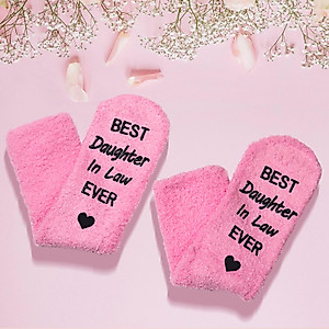 Daughter in Law Gift Baskets - Daughter in Law Gifts from Mother in Law - Daughter in Law Birthday Gifts - Mothers Day Gifts for Daughter in Law, Daughter in Law Birthday Candle, Card, Sock