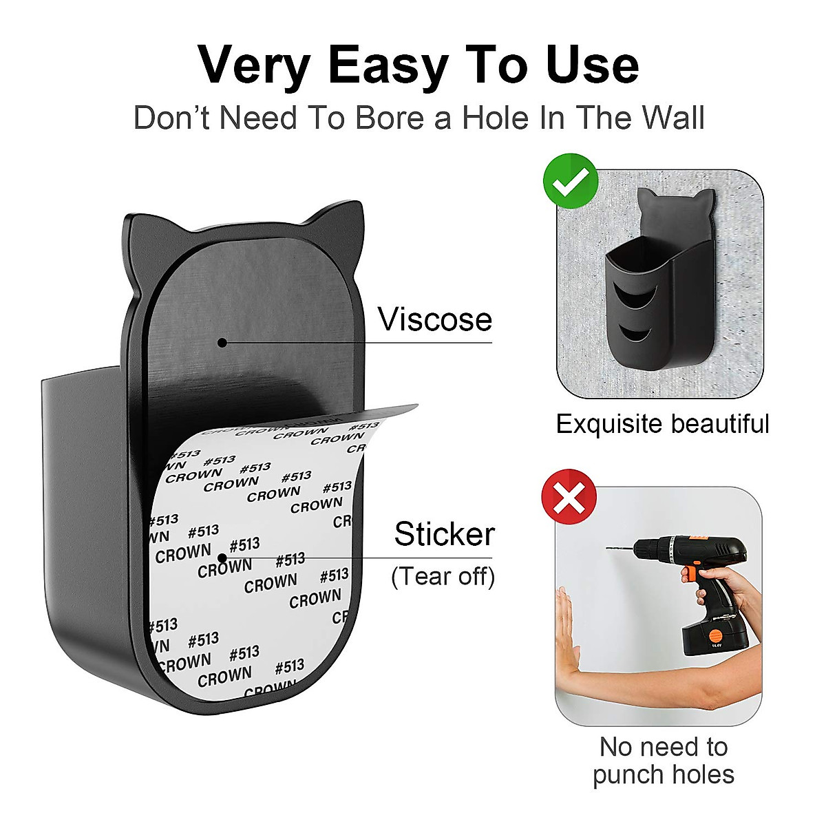 Universal Remote Control AKB75095307 Compatible with All LG LED LCD HDTV UHD 3D 4K Smart TV Models with Black Remote Holder