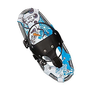 White Mountain Kids Snowshoes with Tote Bag (7''x17'', Snowman Blue)