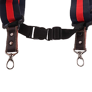 KLIZZA Replacement African Djembe Shoulder Strap Belt for Drummer Stage Performance - Red