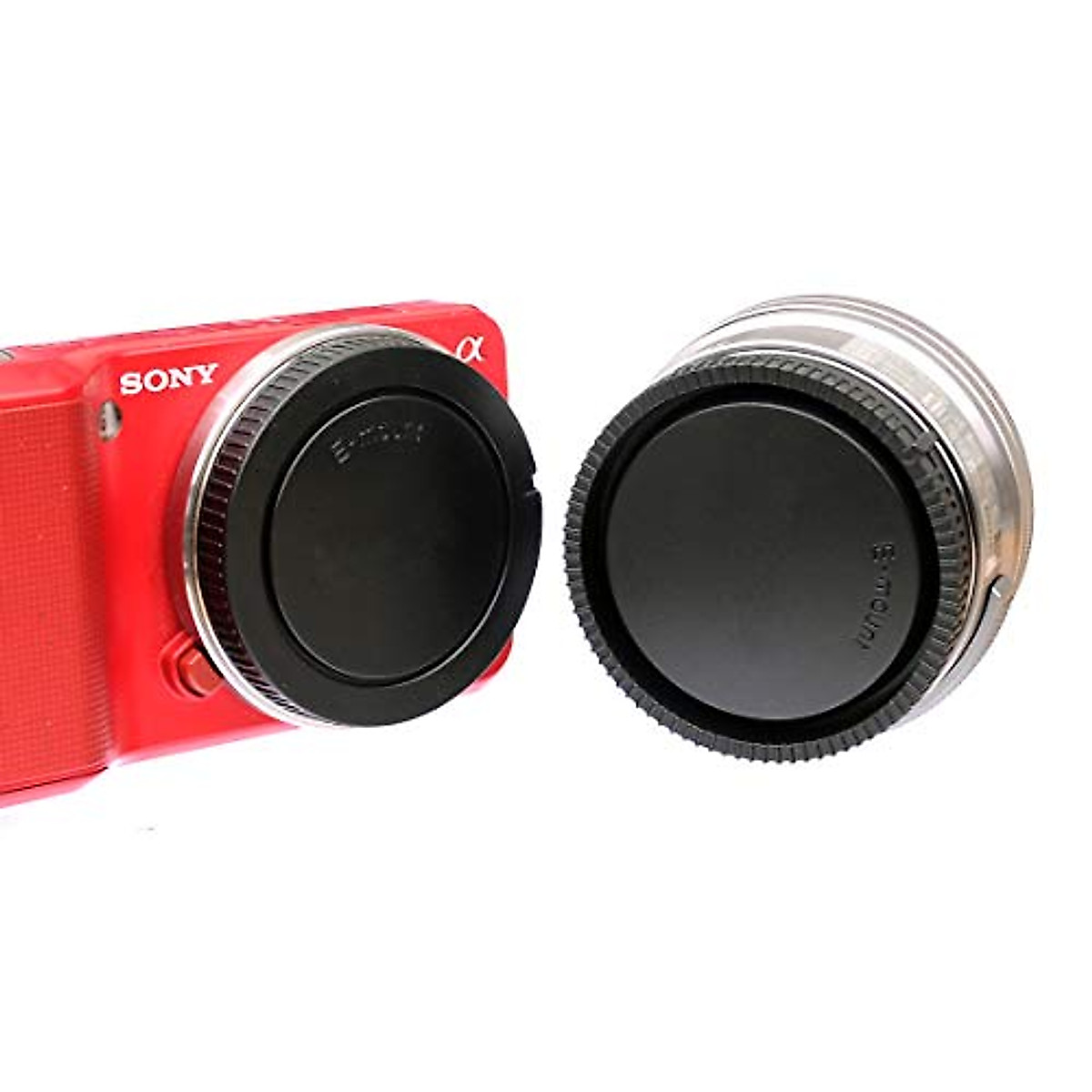 (5 Packs) Fotasy E Mount Rear Back Lens Cap Body Cap, Sony EMount Camera Lens Cover Body Cap, FE Lens Cap fits NEX5T NEX-6 NEX-7 a6500 a6400 a6300 a6000 a5100 a5000 a3500 a3000 A7 A7R A7S II III A9