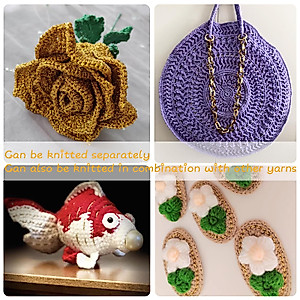 80g Sparkle Silver Lurex Thread Shining Yarn, Metallic Crochet Thread Yarn for Crocheting, Sparkle Metallic for Knitting Clothes, Car Charm, Keychain Charm(Jade)