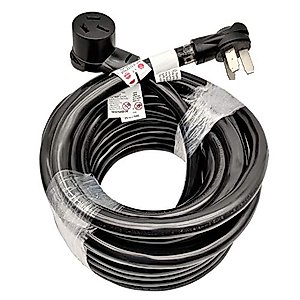 Parkworld 884821 Industrial Range, Stove, Oven 10-50 Extension Cord, 10-50P to 10-50R, 3-Prong, 50 AMP, 250 Volts, 12500 Watts (50FT)