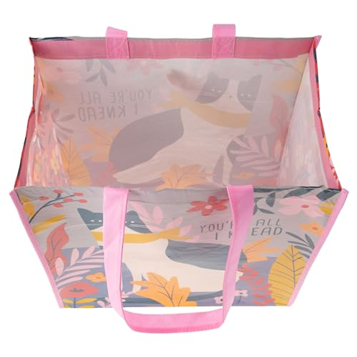 Karma Reusable Large Gift Bags - Tote Bag and Gift Bag with Handles - Perfect for Birthday Gifts and Party Bags RPET 1 Cat Large