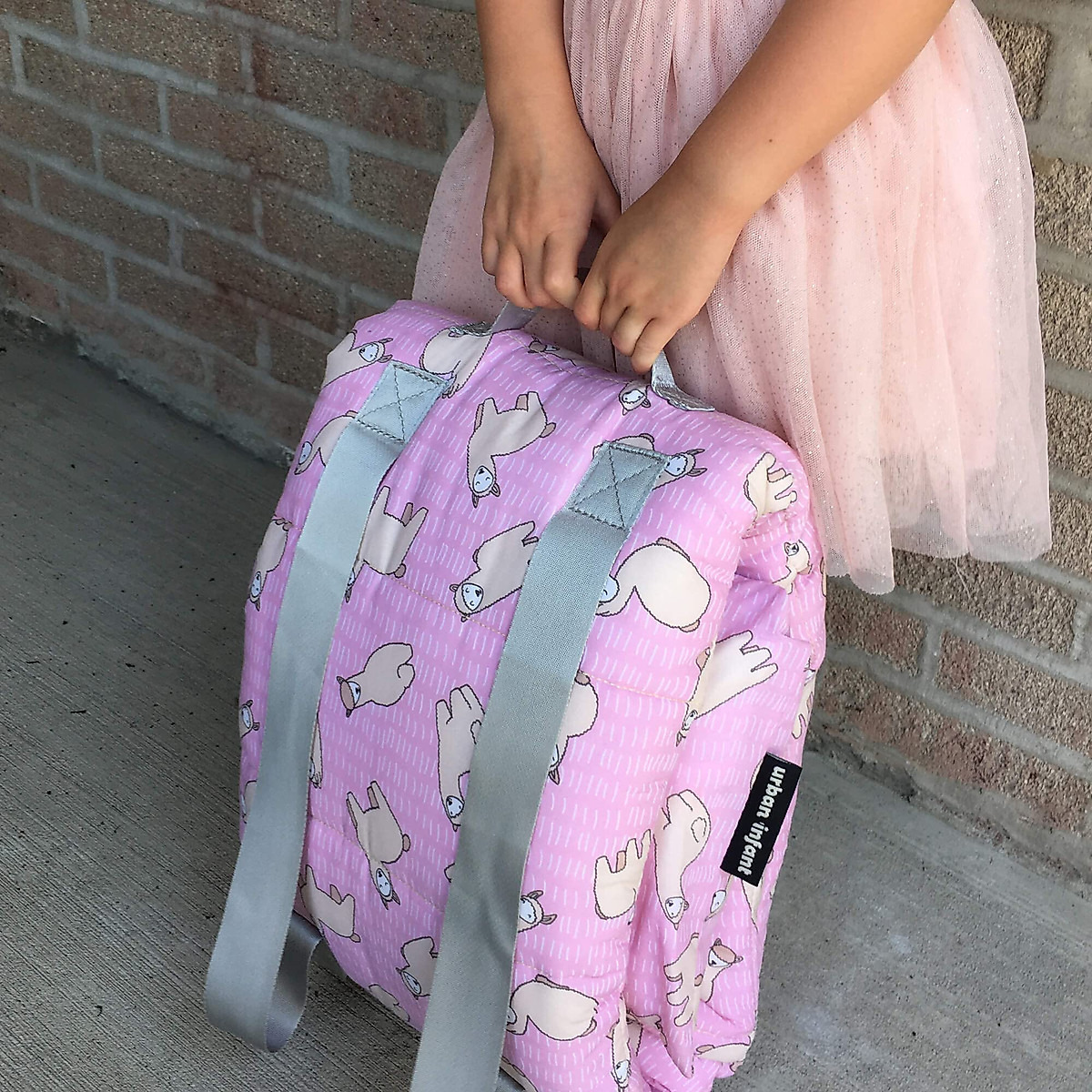 Urban Infant Bulkie Toddler Nap Mat - Sleep Mat for Kids Daycare and Preschool - Folds Up to Carry on Back - Dinosaurs