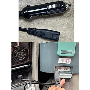 Buddew Power Cord - 12/24V/Car Charger & 110-230V Home/Office Wall Charger Compatible wtih Buddew Electric Lunch Box ABY Series, Portable Electric Heating Bento Box Power Cable