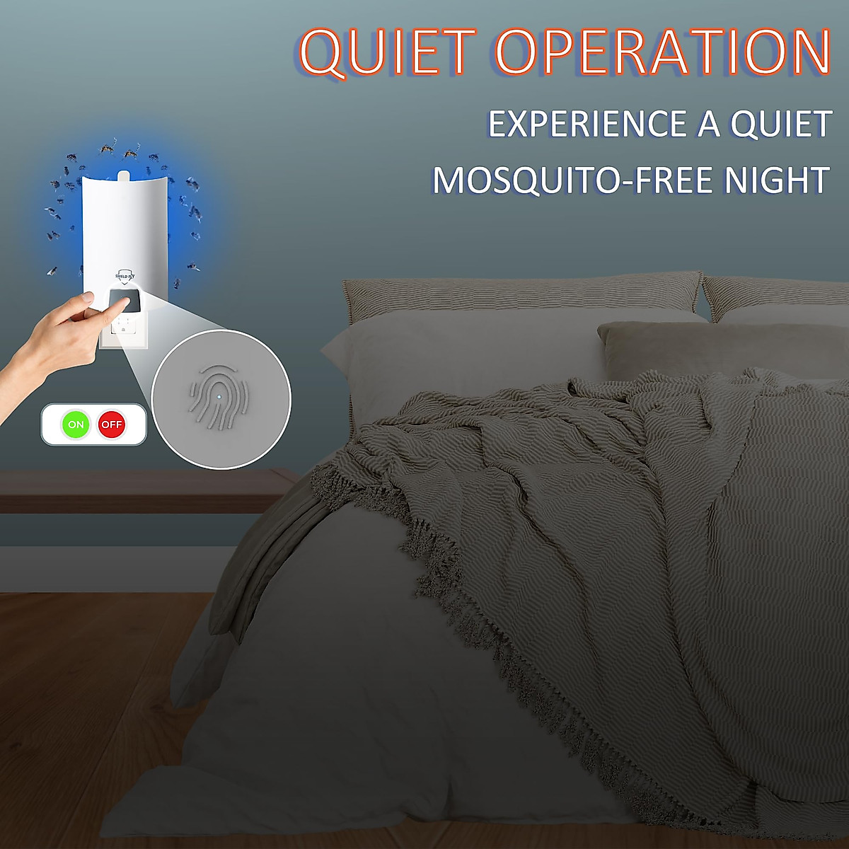 SHIELDFLY | Fly Trap Indoor, Gnat Killer Indoor, Fly Traps Indoor for Home, Highly Effective UV Light, Flying Insect Trap, Flies, Fruit Flies, Gnats & Other Flying Insects (1 Device + 4 Cartridges)