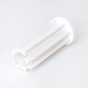 KOMORAX 4 Pack Heavy Duty 1 5/8 White Plastic Insert Bushing Patio Chair Replacement Swivel Chair Rocker Seat Post Base 928