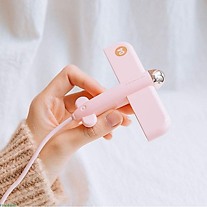Lysee Cable Winder - 3 colors Airplane shape waterproof 4-port USB 2.0 HUB Splitter 4 in 1 Converter HUB USB Splitter - (Color: pink)