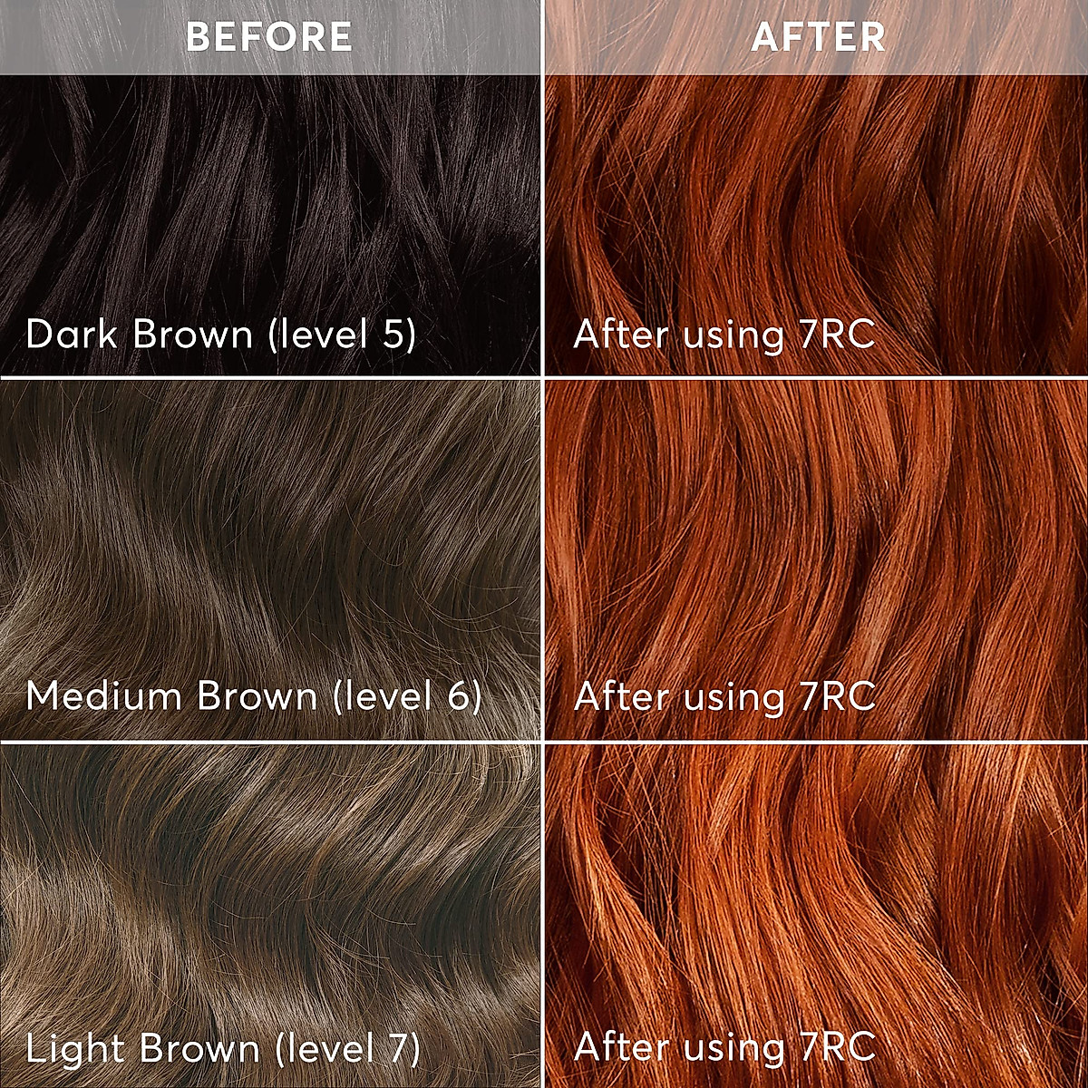 Madison Reed Radiant Hair Color Kit, Light Red Copper for 100% Gray Coverage, Ammonia-Free, 7RC Carrara Crimson, Permanent Hair Dye, Pack of 1