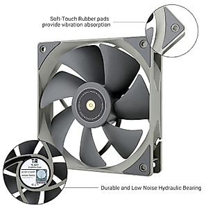 Thermalright TL-G12 120mm CPU Fan, Computer Case Fan, Quiet 4pin PWM PC Fan, 1500RPM, Cooler Fan, for Hydraulic Bearing CPU Cooling Fan