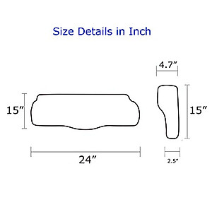 Cozysilk Silk Pillowcase for Orthopedic Sleeping Pillow, Pure Mulberry Silk Pillow Cover for Ergonomic Cervical Pillow, Case for Contour Memory Foam Pillow (Black, Butterfly Shape - 24 x 15 inch)