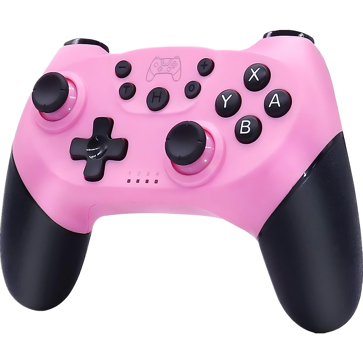 Rzzhgzq [2024 New Version] Wireless Controller for Switch/Switch Lite,Pink Switch Pro Controller Gamepad Joypad Remote with Gyro Axis, Turbo and Adjustable Dual Shock Wireless Controller for Girl